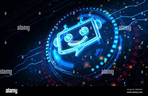 Chatbot Ai Online Assistant Support And Artificial Intelligence Chat Bot Symbol Digital Concept