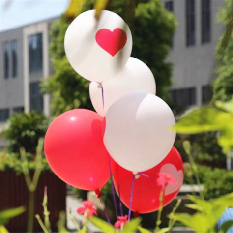 BalÃo LÁtex CoraÇÃo Vermelhobranco Elo7 Produtos Especiais