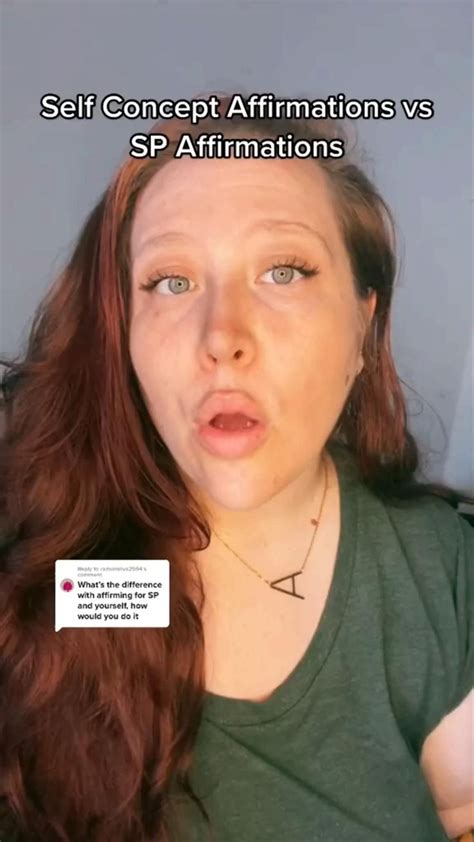 Self Concept Affirmations Vs Sp Affirmations Self Concept