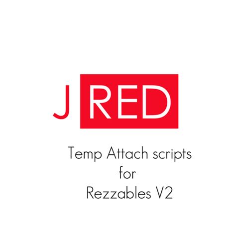 Second Life Marketplace J Red Temp Attach Scripts For Rezzables