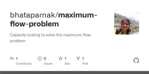 github bhataparnak maximum flow problem capacity scaling to solve