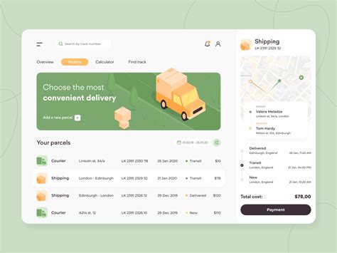 Delivery Web App Concept By Diana Makar