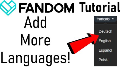 How To Add Multiple Languages To A Fandom Wiki Youtube