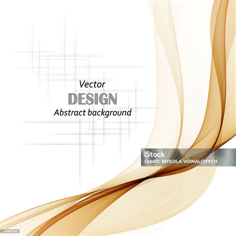 추상 골드 웨이브 디자인 명함의 흰색 배경에 반짝이 효과가있는 빛나는 황금 움직이는 스파클 디자인 요소 벡터 일러스트레이션 Eps10 금색에 대한 스톡 벡터 아트 및 기타