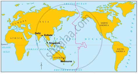 Using An Atlas Tell If On The Following Route The Idl Will Be