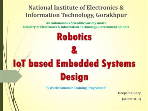 Internship Report On Iot And Robotics Pdf