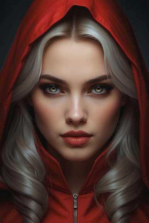 Красная Шапочка в 2024 г Красная шапочка Лицо Цифровая иллюстрация