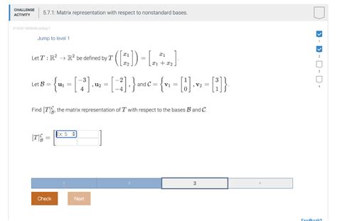 Solved Challenge Activity 5 7 1 Matrix Representation With