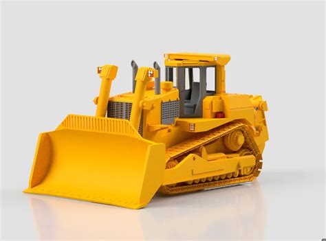 Caterpillar D10 Bulldozer Fully 3d Printable Model Free 3d Print Model Makerworld