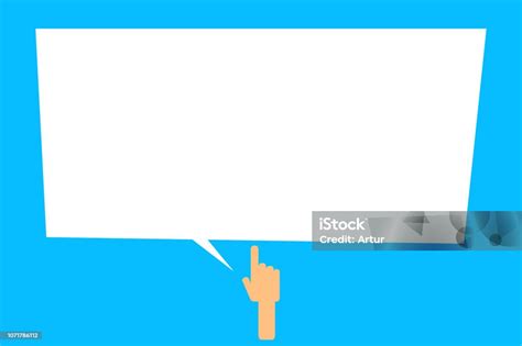 평면 디자인 비즈니스 벡터 일러스트 레이 션 빈 복사본 공간 텍스트 광고 웹사이트 프로 모션에 대 한 Esp 배너 템플릿 백 핸드 검지 손가락 가리키는 위쪽 방향으로 빈