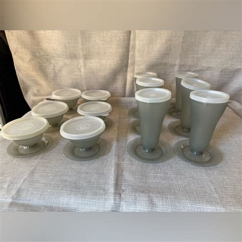 Tupperware Kitchen Vtg Tupperware 6 Parfait Sundae 6 Pudding
