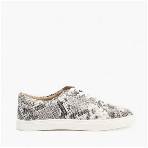 Hush Puppies Tessa Womens Leather Casual Trainers Python Shuperb