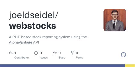 Github Joeldseidelwebstocks A Php Based Stock Reporting System