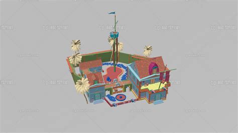 分享一套别墅模型 私人住宅模型库 Cinema 4dc4d模型下载 Cg模型网