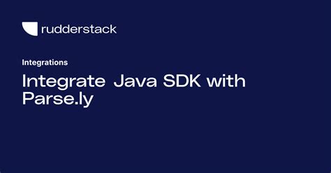 Integrate Java Sdk With Parsely