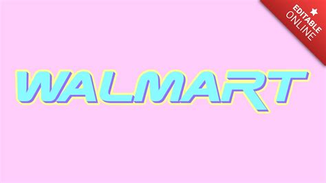 Walmart Sticker Text Effect Generator