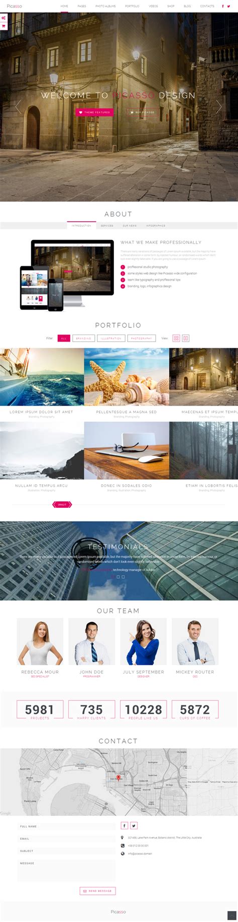 Awesome Html5 Responsive Wordpress Themes With Modern Design Graphic