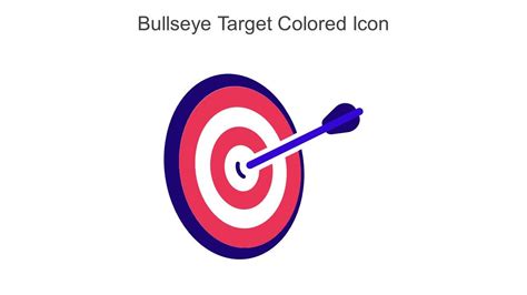 Bullseye Target Colored Icon In Powerpoint Pptx Png And Editable Eps