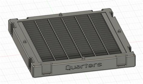 🪙 Dovetail Coin Organization Usd Stackable Interlocking・ Obj File