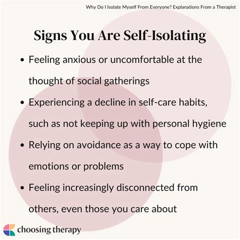 Self Isolation Why It Happens And How To Stop