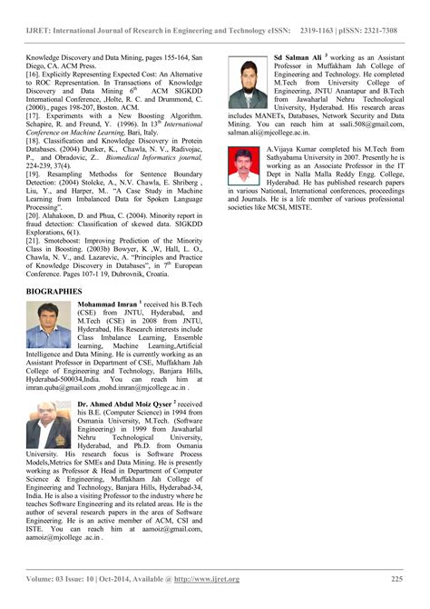 An Overview On Data Mining Designed For Imbalanced Datasets Pdf