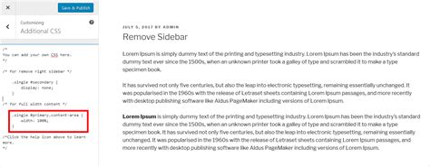How To Wordpress Remove Sidebar In Mobile View Tutorial