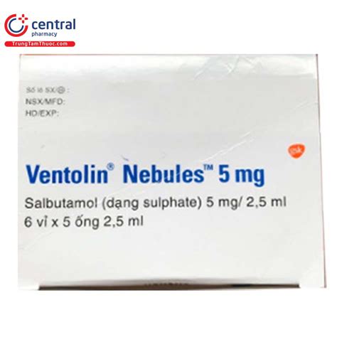 Thuốc Ventolin Nebules 5mg25ml điều Trị Bệnh Hen Viêm đường Hô Hấp