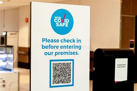 Mandatory COVID Safe QR Code Check In And Check Out At All Indoor