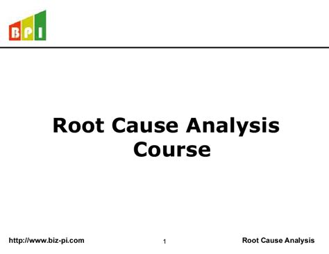 Root Cause Analysis PPT Slide Deck