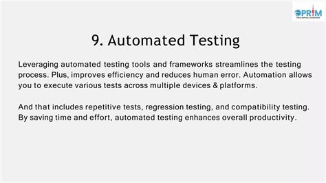 10 Most Effective Strategies For Mobile App Testing Pptx
