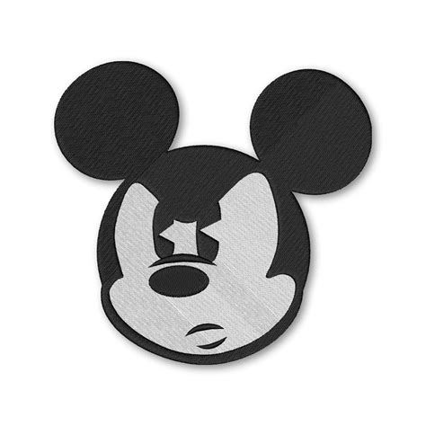 Angry Mouse Embroidery Design Instant Download Digital File Etsy