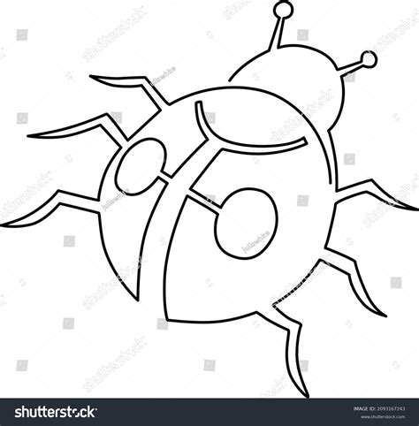 Ladybug Insect Continuous Line Drawing Vector Stock Vector Royalty Free 2093167243 Shutterstock