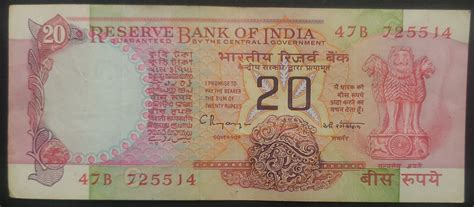 20 Rupees Governor Crangarajan Inset C Used Sams Shopping 20 Rupees Governor Crangarajan Inset C Used Sams Shopping
