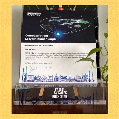 Satyesh Singh On Linkedin To Receive This Award From An Organisation I Admire So Much Makes Me