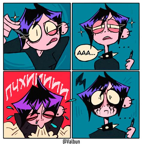 Молодая мексиканская художница предпочитающая готичный стиль рисует смешные комиксы о своей