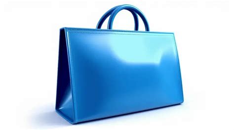 파란색 종이 가방 흰색 배경 3d 가방 쇼핑백 Png 일러스트 및 이미지 에 대한 무료 다운로드 Pngtree