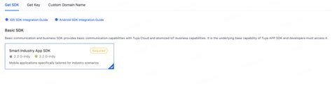 Preparation Smart App SDK Tuya Developer