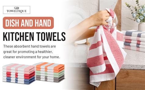 Gots Organic Cotton Kitchen Towels Set Of 6 Oversized 20