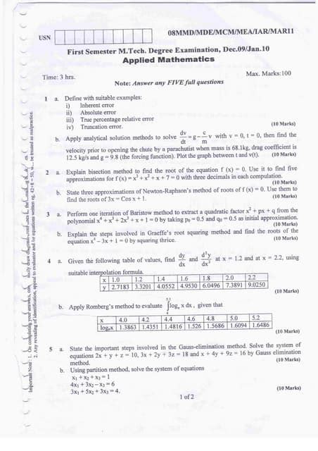 08 Mmd11 Applied Mathematics Dec 2009jan 2010 Pdf