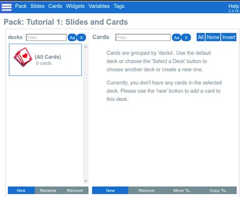 Virtual Materials Toolset Tutorial 1 Slides And Cards Unitusti Help
