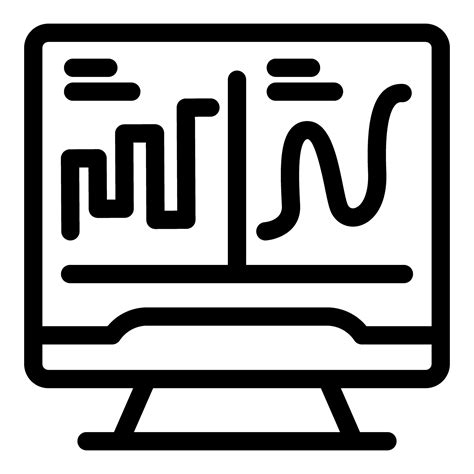 Computer Monitor Displaying Statistical Charts And Data Analysis 48298978 Vector Art At Vecteezy