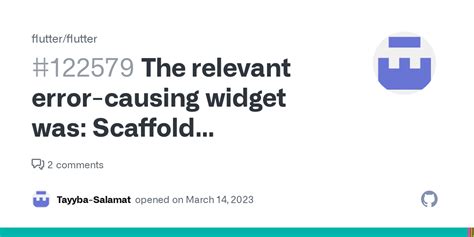 The Relevant Error Causing Widget Was Scaffold Scaffoldfilefbackupautism1libview