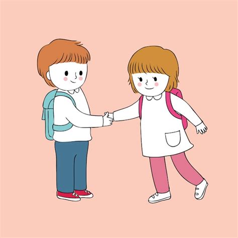 Saludo Animado Con La Mano Vectores De Saludando De Mano Imágenes