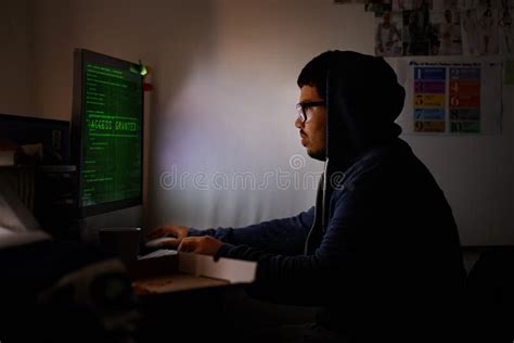 Working On A New Game A Young Programmer Focused On His Work Stock Image Image Of Average