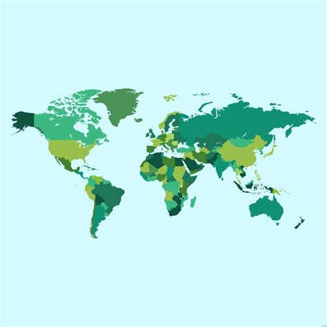 High Resolution World Map Vector In Illustrator Svg Eps  Png