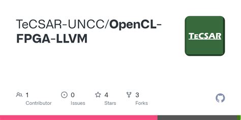 GitHub TeCSAR UNCC OpenCL FPGA LLVM
