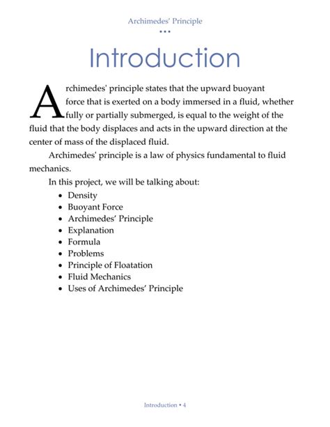 Archimedes Principle Class Xi Physics Investigatory Project Pdf