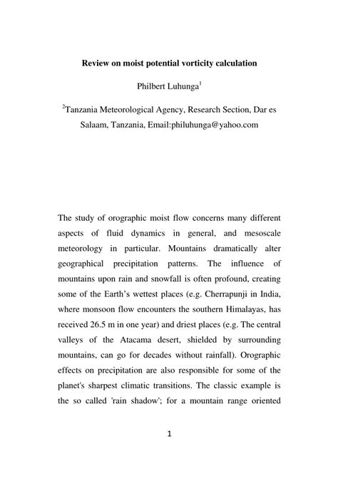 pdf review on moist potential vorticity calculation