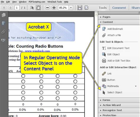 Scripting Radio Buttons In An Acroform