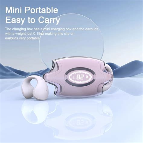 Dẫn truyền xương Tai nghe Bluetooth không dây Kẹp tai TWS Tai nghe khử tiếng ồn Tai nghe chơi
